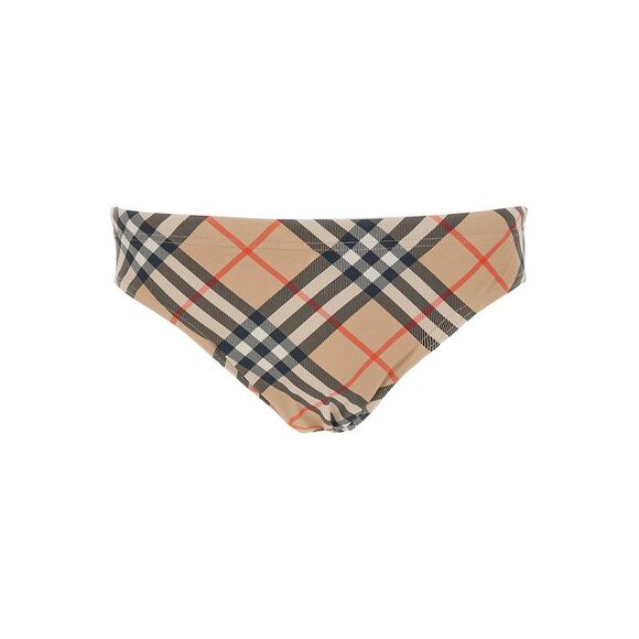 Burberry | Swim | Burberry Men Beige Speedo With Check Motif In ...